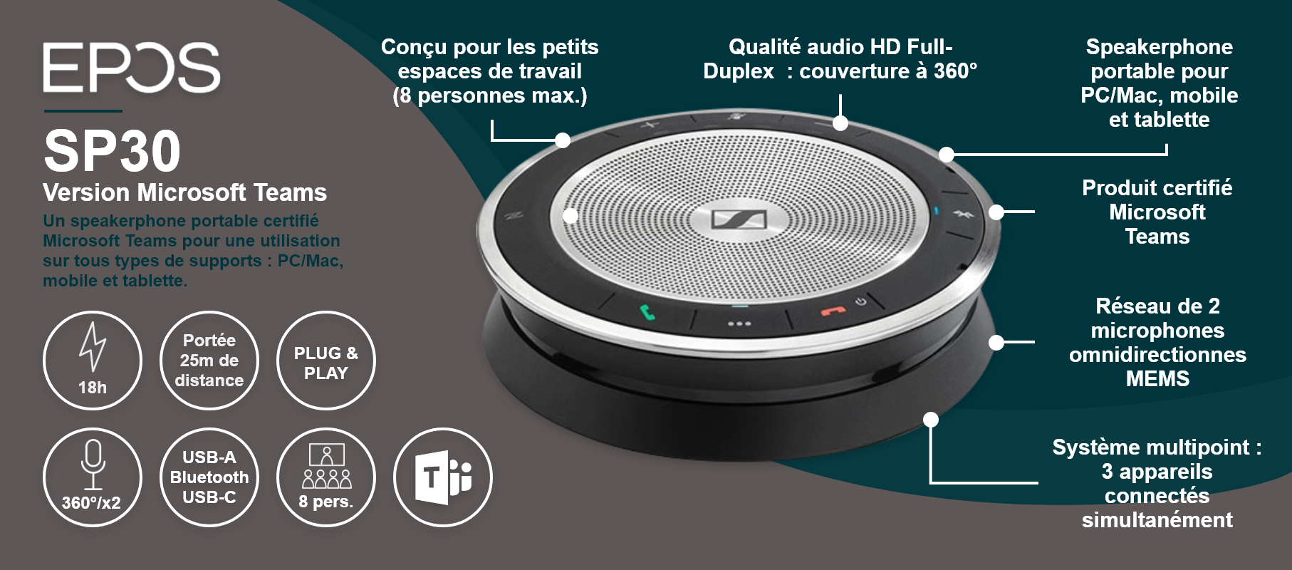 EPOS EXPAND SP 30T | Onedirect.fr