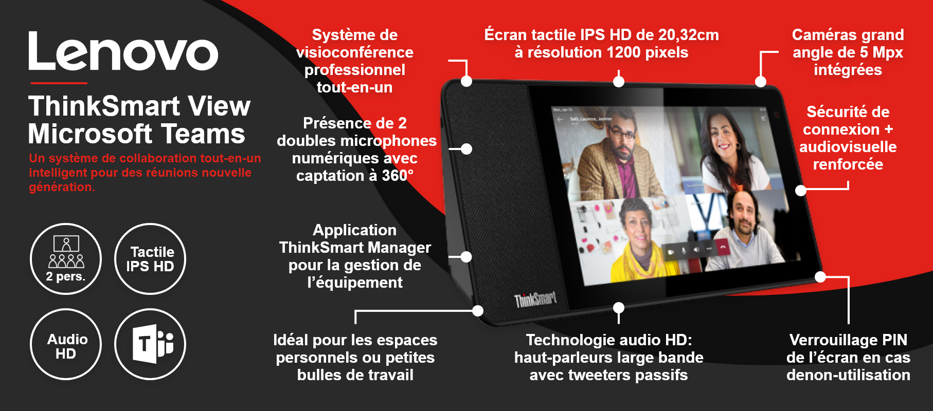 Lenovo ThinkSmart View – Microsoft Teams